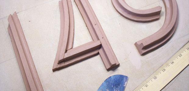 How to Make an Address Sign with Slabs and Extrusions