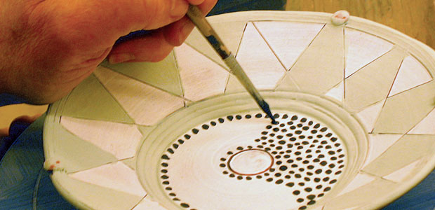 Decorating Low Fire Pottery with Slips, Underglazes, and Lusters